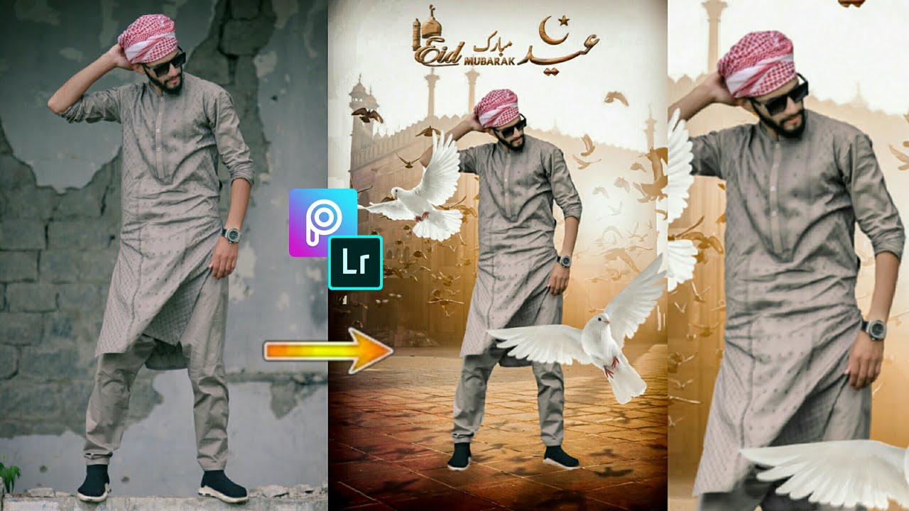 Ramadan Eid Photo Editing Tutorial || PicsArt Ramzan Karrem Photo ...