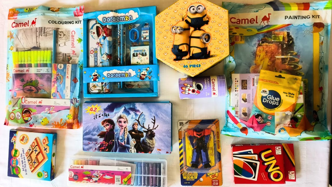 Ultimate Collection of Stationery -CAMEL ,Doraeman Kit, Pencil Case ...