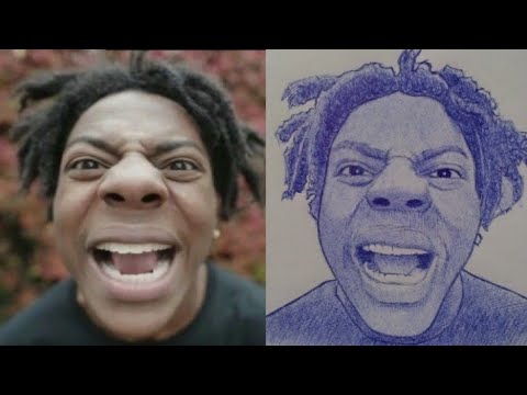 Draw facial expressions using a ballpoint pen | Ishowspeed - YouTube