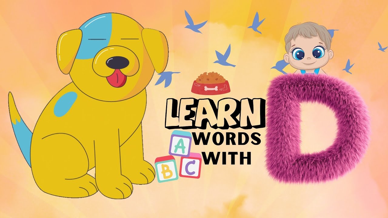 Learn the Letter D with Animals | Kids Learning Video | ai4toons - YouTube