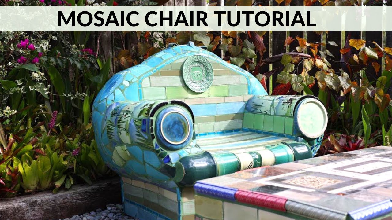 Mosaic Chair Tutorial | Joy Bell Art - YouTube