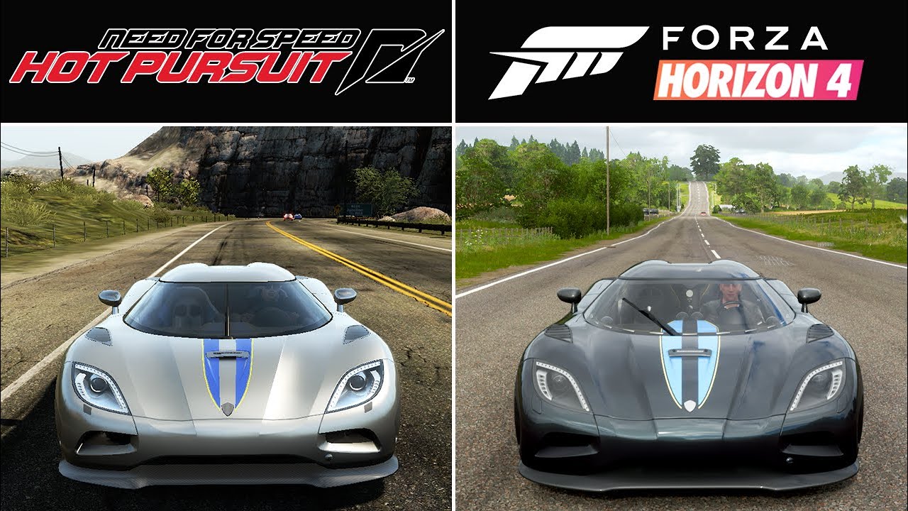 Need For Speed Hot Pursuit vs Forza Horizon 4 | Koeingsegg Agera ...