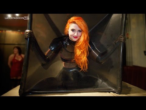 Sarah Kawaii tries Latex Bondage at Rubber Cult | LatexFashionTV