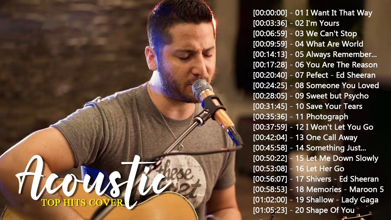 Acoustic Songs of All Time | English Love Songs Acoustic Cover 2024 ...