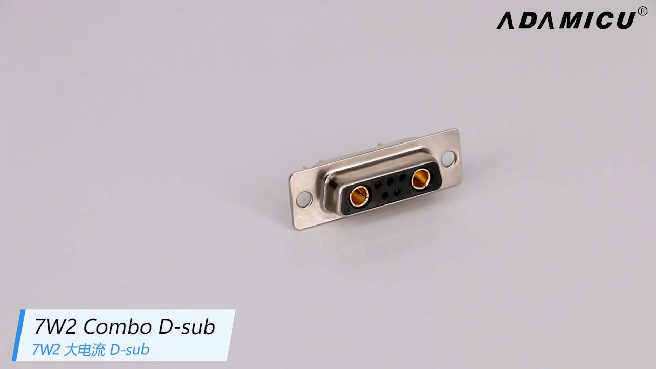 7W2 Female Combo D-sub Connectors | ADAMICU - YouTube