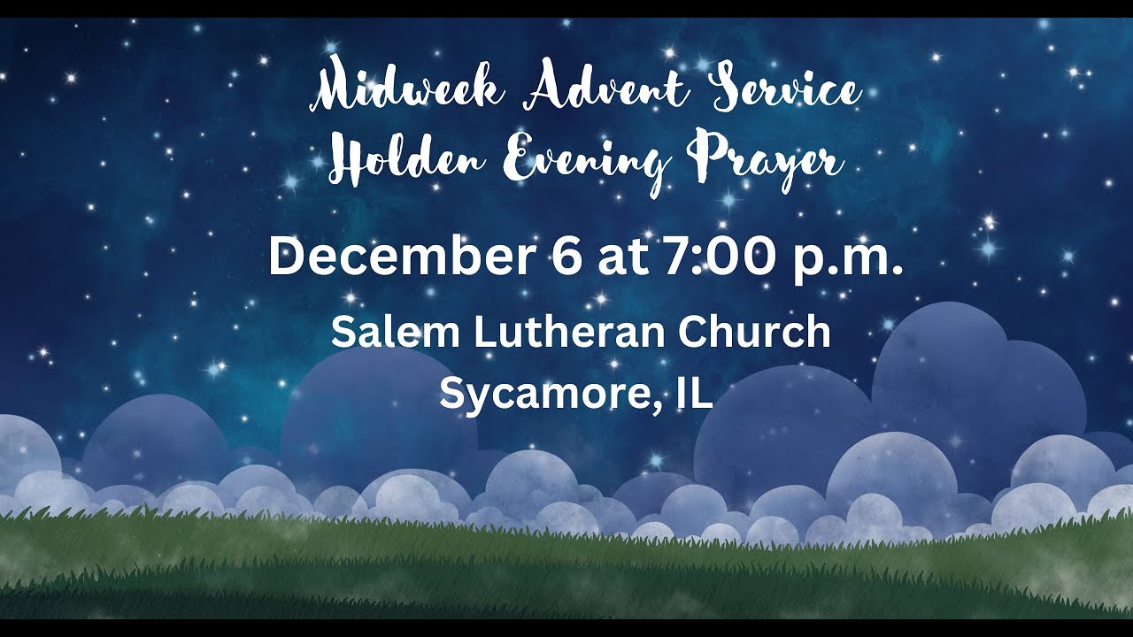 2nd Midweek Advent Service December 6, 2023 - YouTube