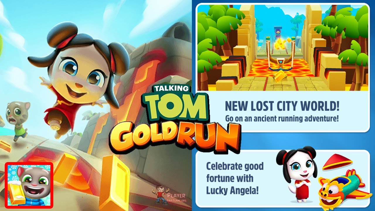 Talking Tom Gold Run - NEW LOST CITY WORLD Map - New Updated Android ...