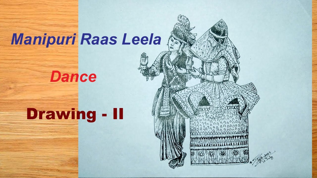 Manipuri Raas Leela Dance - Drawing - II - YouTube
