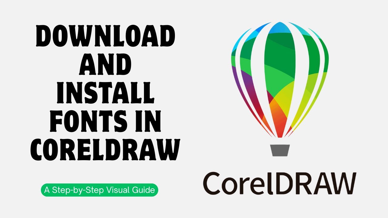 How To Download And Install Font On CorelDRAW - YouTube