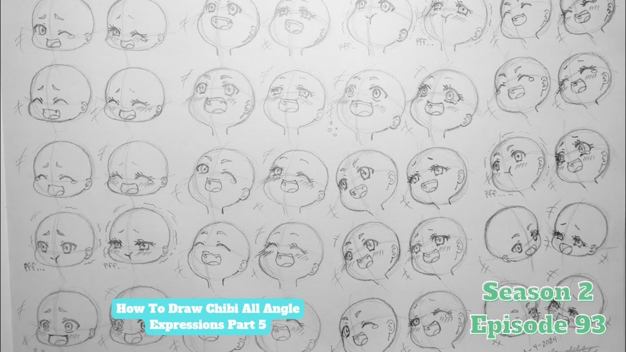 How To Draw Chibi All Angle Expressions Part 5 S.2 #93 - YouTube