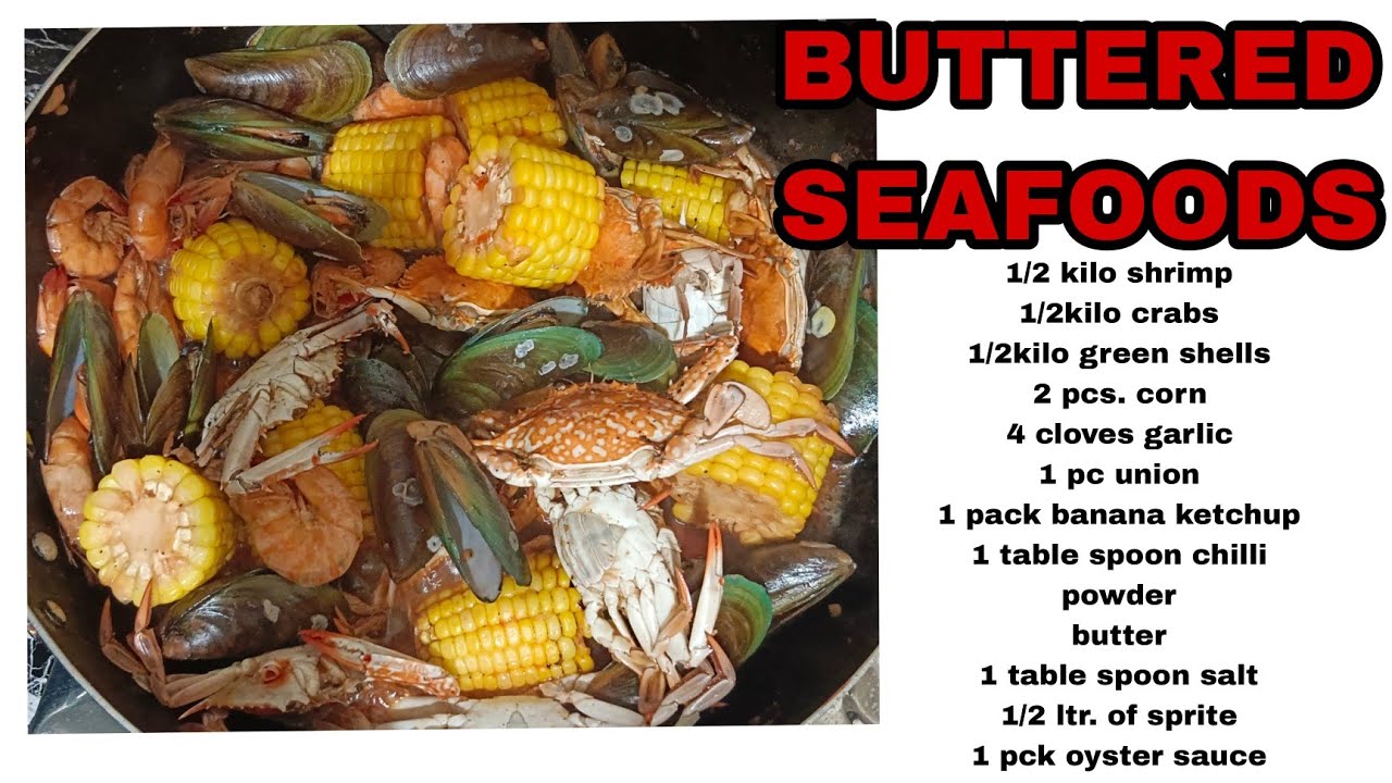 BUTTERED SEA FOODS|LUTONG BAHAY|Geralyn Vlog101| - YouTube