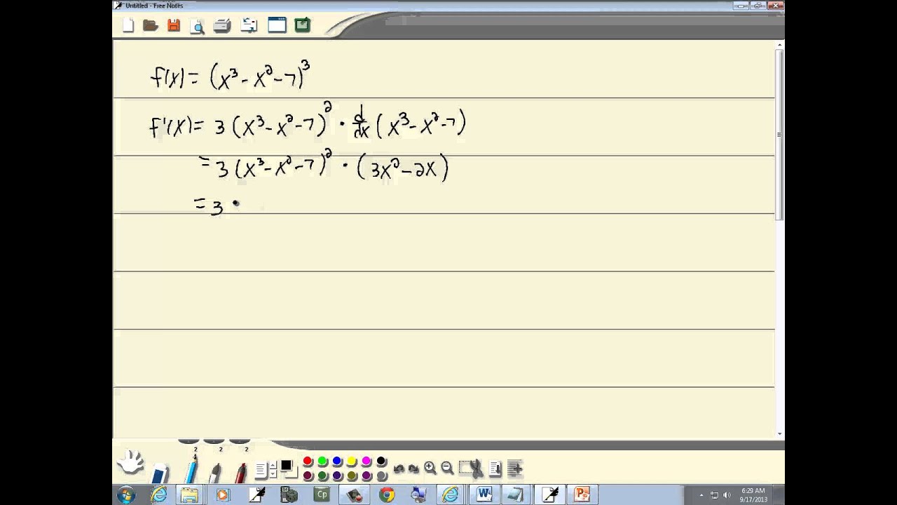 Calculus for Business and Economics - The Chain Rule - P0486637 - YouTube