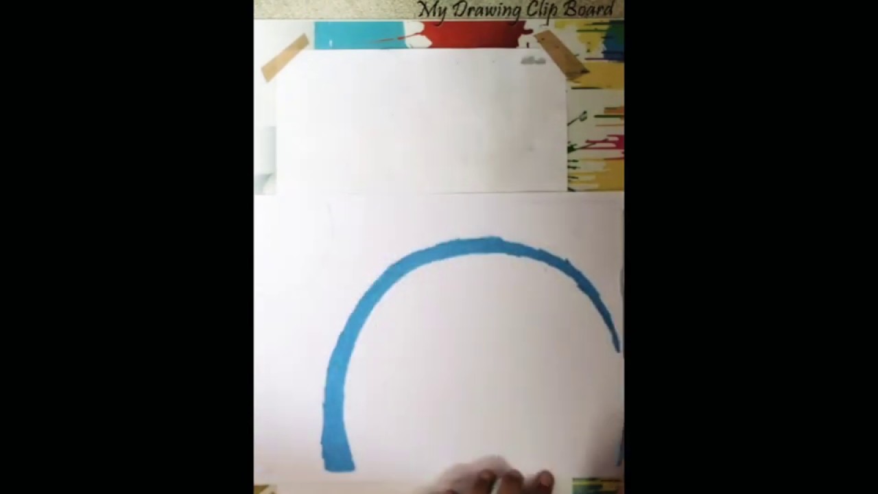 How to draw nature drawing in only 4 color - YouTube