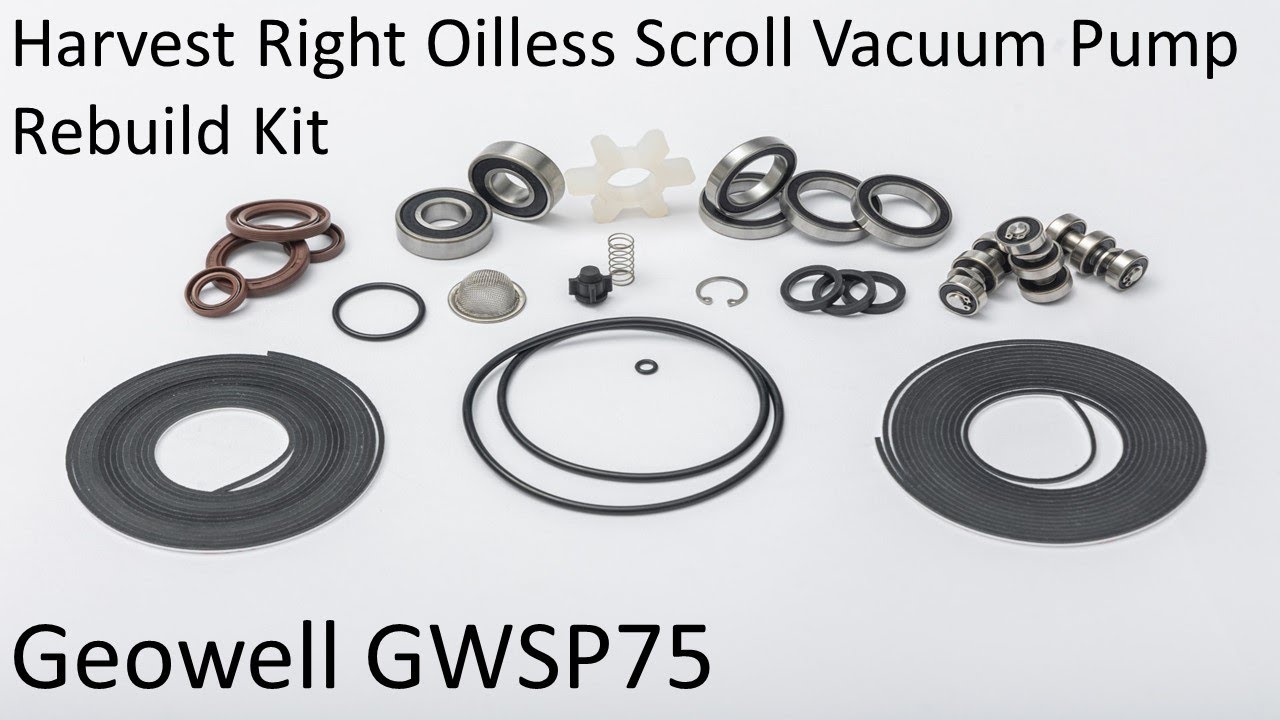 Rebuild Kit- Harvest Right Geowell Scroll Vacuum Pump - YouTube