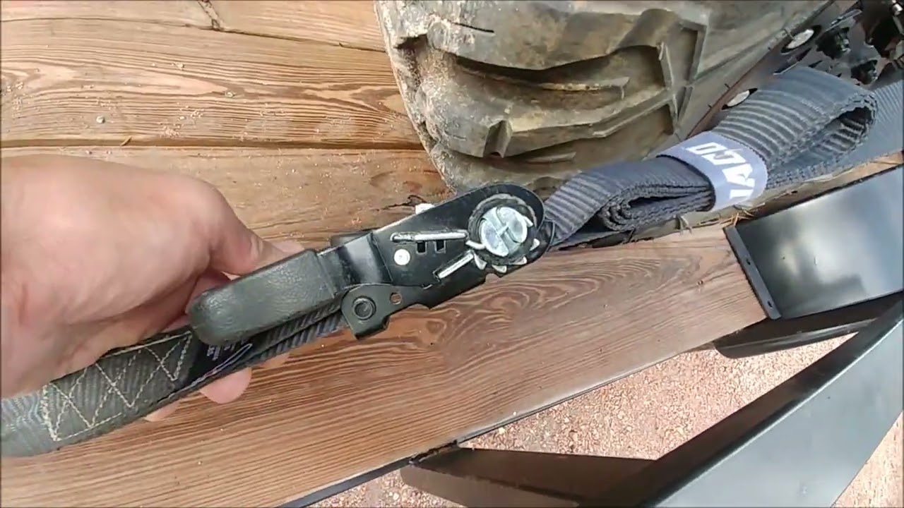 Securing your UTV/SxS to your trailer without fancy hardware - YouTube