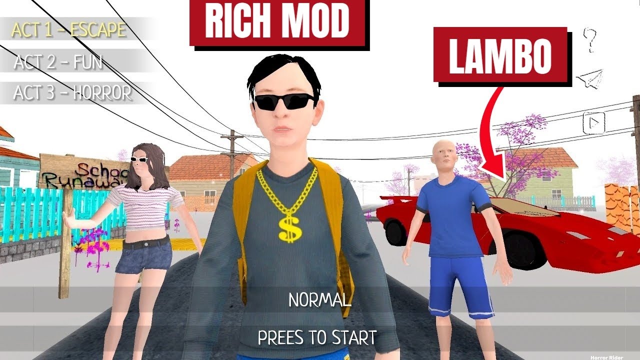 I Played SCHOOLBOY RUNAWAY In RICH MOD - YouTube