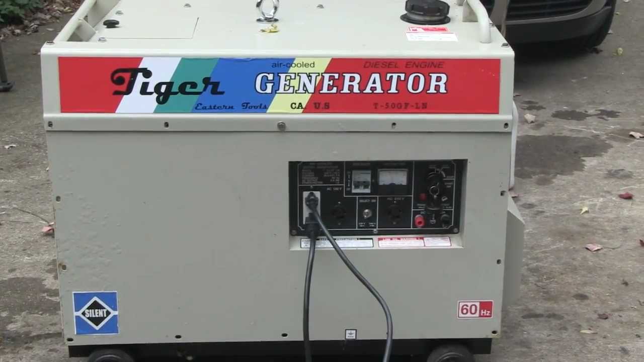 5kw Diesel Genset under load test - YouTube
