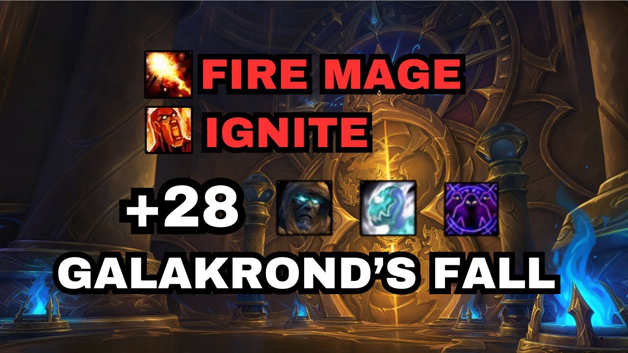 +28 Galakrond's Fall Tyrannical | Fire Mage Ignite Build - YouTube