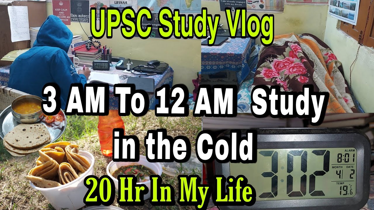 I woke up at 3 am upsc study | a day in the life of a upsc aspirant | Delhi UPSC Study Vlog # ...