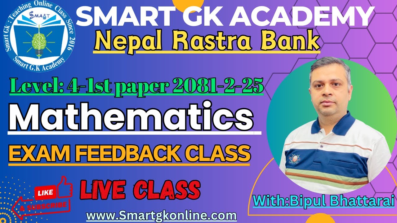#NRB ||Level 4|| 2081-2-25 1st paper Mathematics Exam Feedback|| Live ...