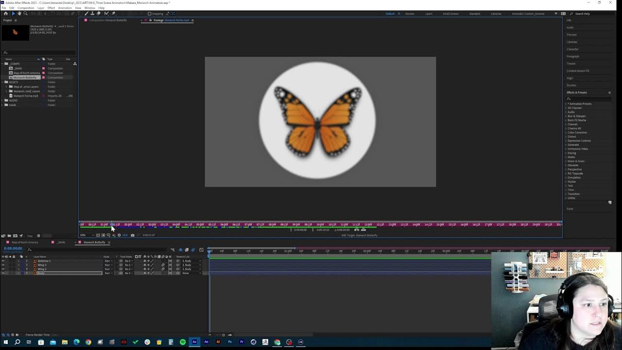 ART 184 Three Scene Monarch Animation Part 2_Spring 2023 - YouTube