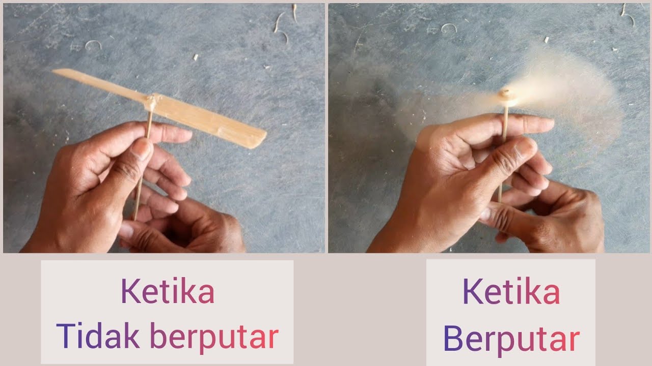 Cara Membuat Baling-Baling Bambu Bisa Terbang - YouTube