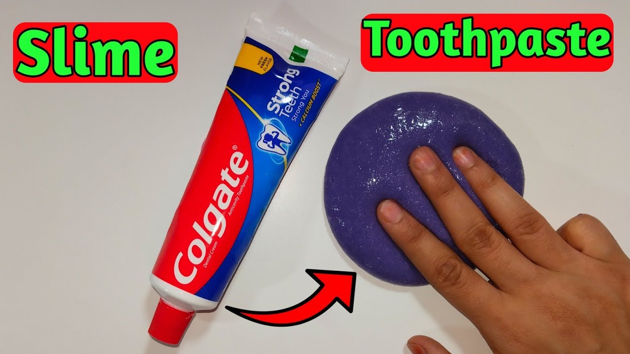 How To Make Slime With Colgate Toothpaste at home l How to make slime ...