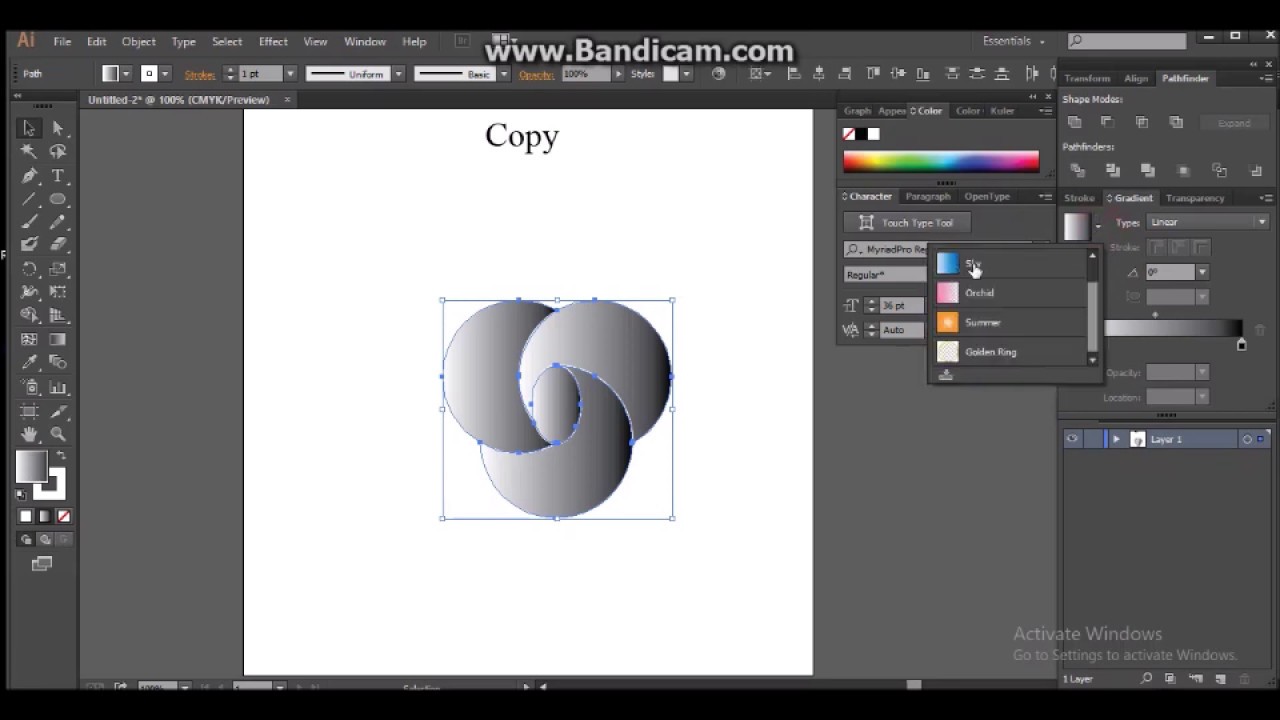 Abstract Logo Tutorial - Graphic Design - YouTube