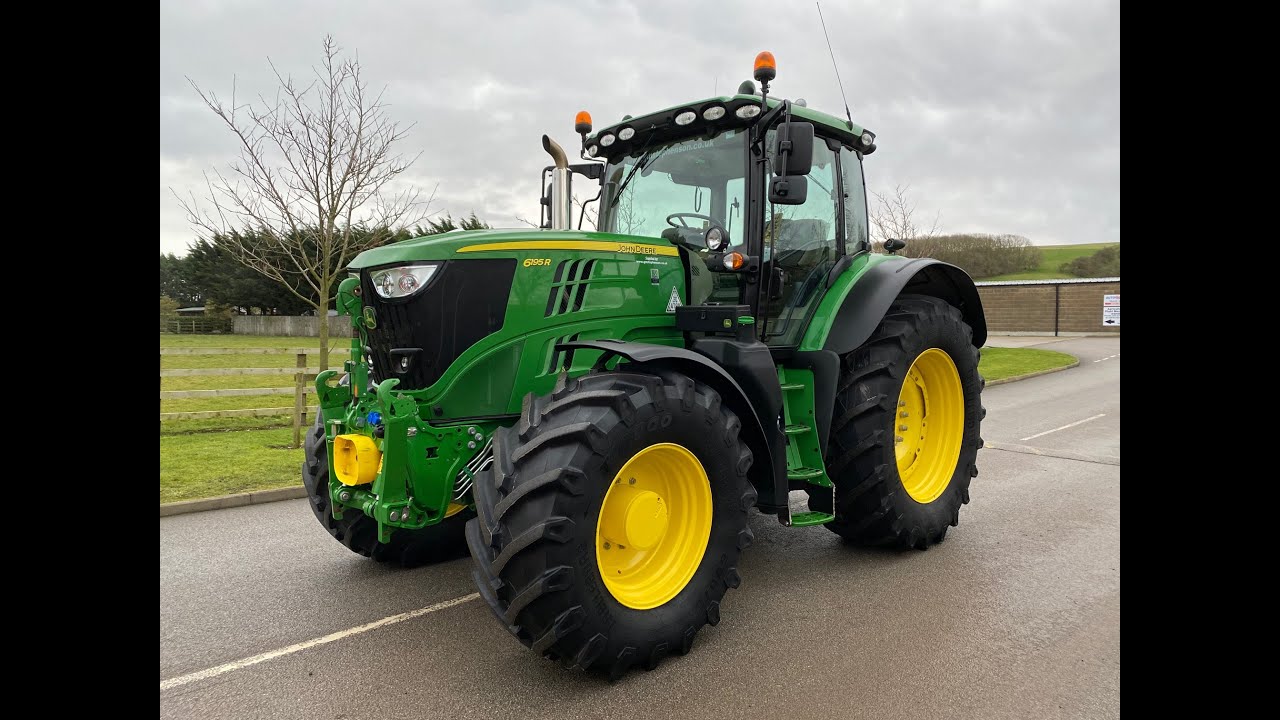 John Deere 6195R tractor walk around video - YouTube
