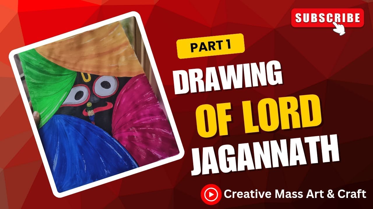 Beautiful Lord Jagannath Drawing | Easy & Simple Art | By Creative Mass ...