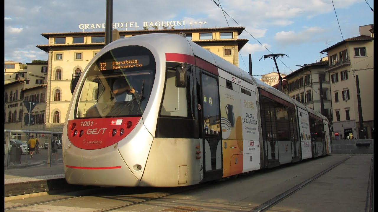 Tram di Firenze, linee T1 e T2 - YouTube