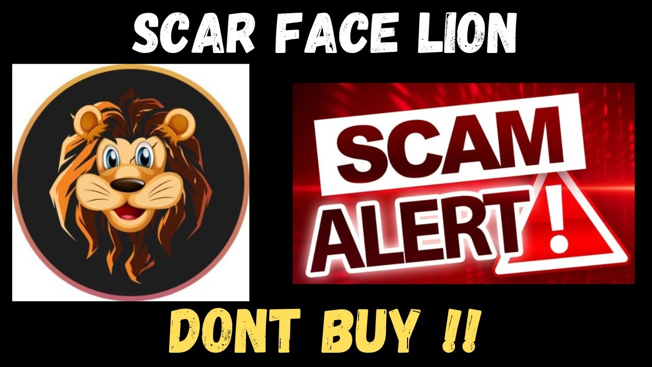 SCAR FACE LION SFL TOKEN COIN CRYPTO SCAM ALERT ! BE CAREFUL !! - YouTube