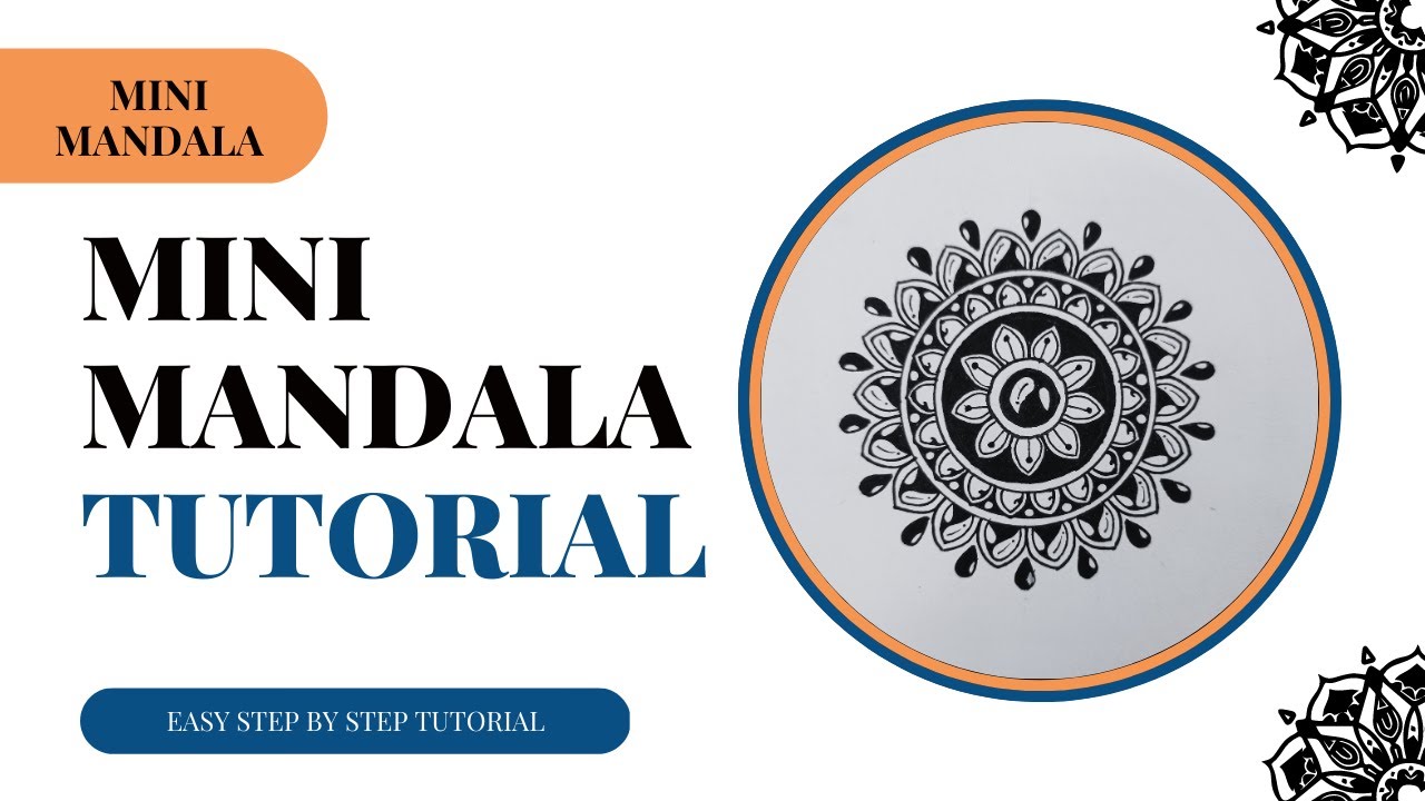 Easy step by step mini mandala tutorial | #mandala #mandalaart #tutorial - YouTube