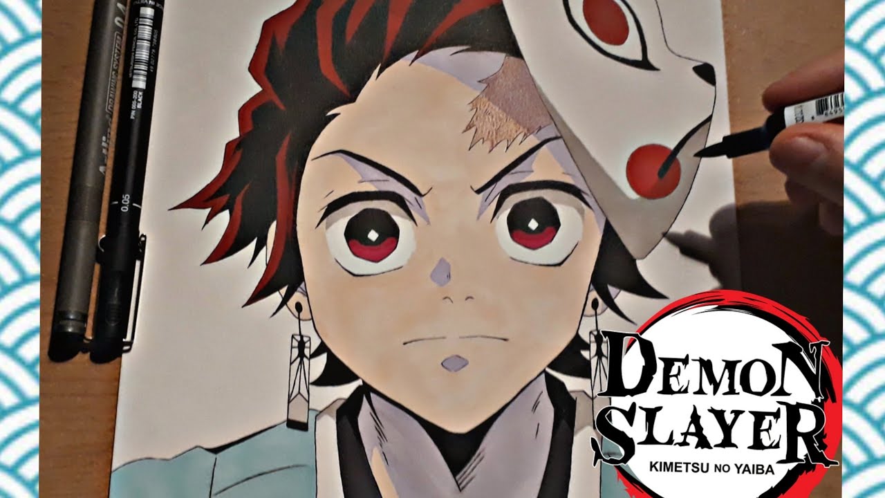 Drawing KAMADO TANJIROU - Kimetsu no Yaiba - YouTube