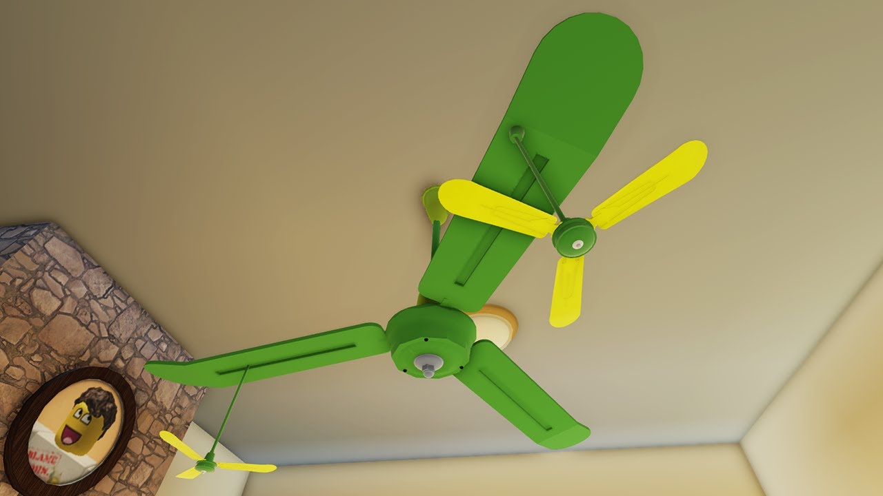 Funny Ceiling Fan Propeller Wobbly Suburban House | Roblox - YouTube