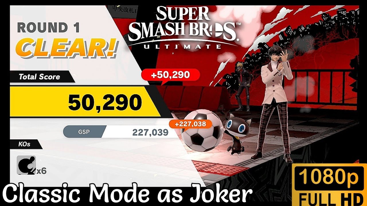 Super Smash Bros. Ultimate Classic Mode as Joker 🗡🎴 - YouTube