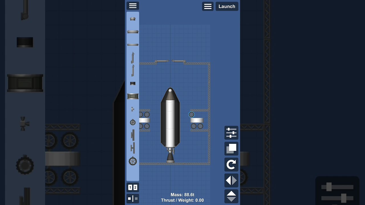 How to make rocket launching in launch pad in space flight simulator ...