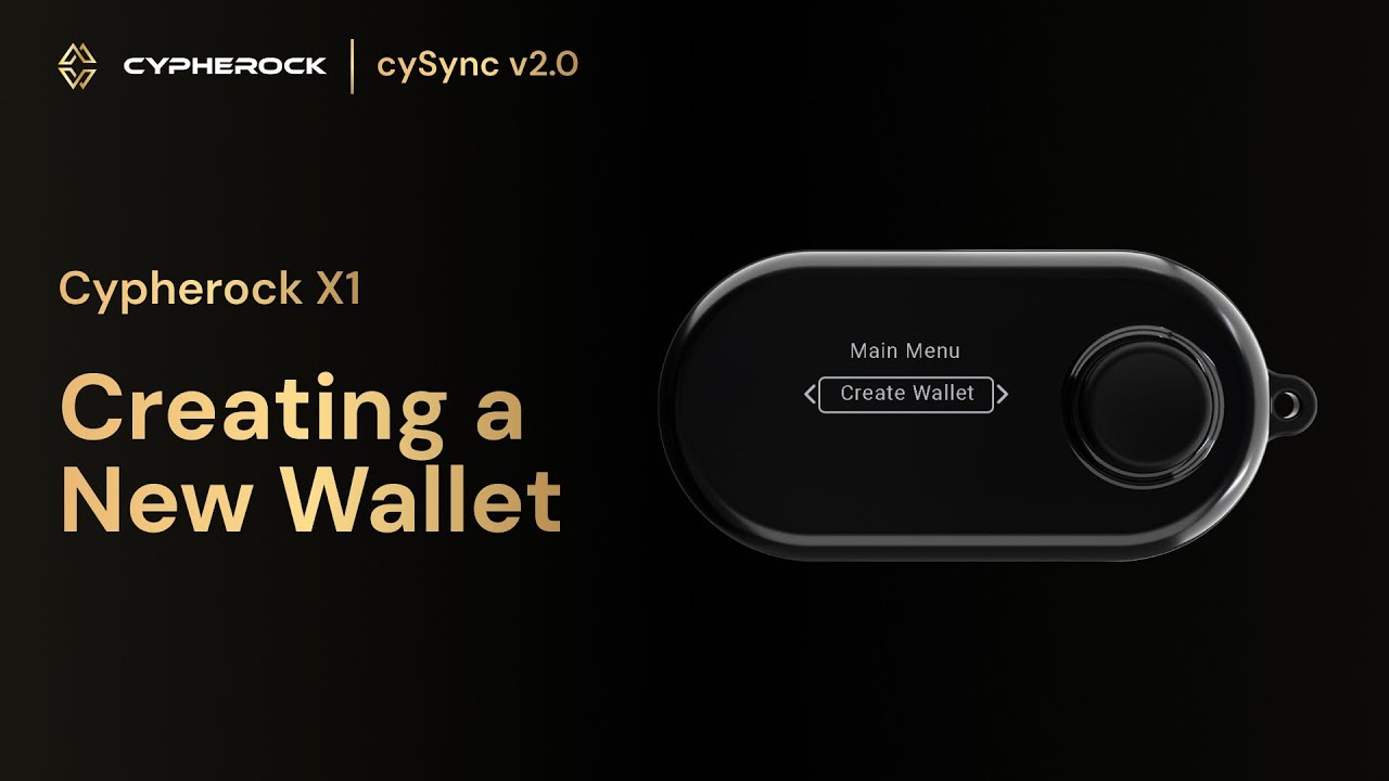 How to Create Wallet in Cypherock X1 Hardware Wallet? - YouTube