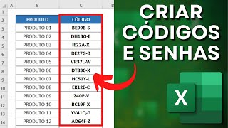 Como Fazer Códigos Aleatórios no Excel | Matrículas IDs... | Doovi