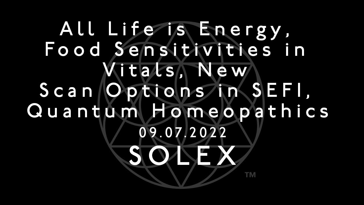 All Life is Energy, Food Sensitivities in Vitals, New Scan Options in ...