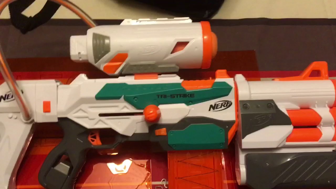 NERF tri strike review - YouTube