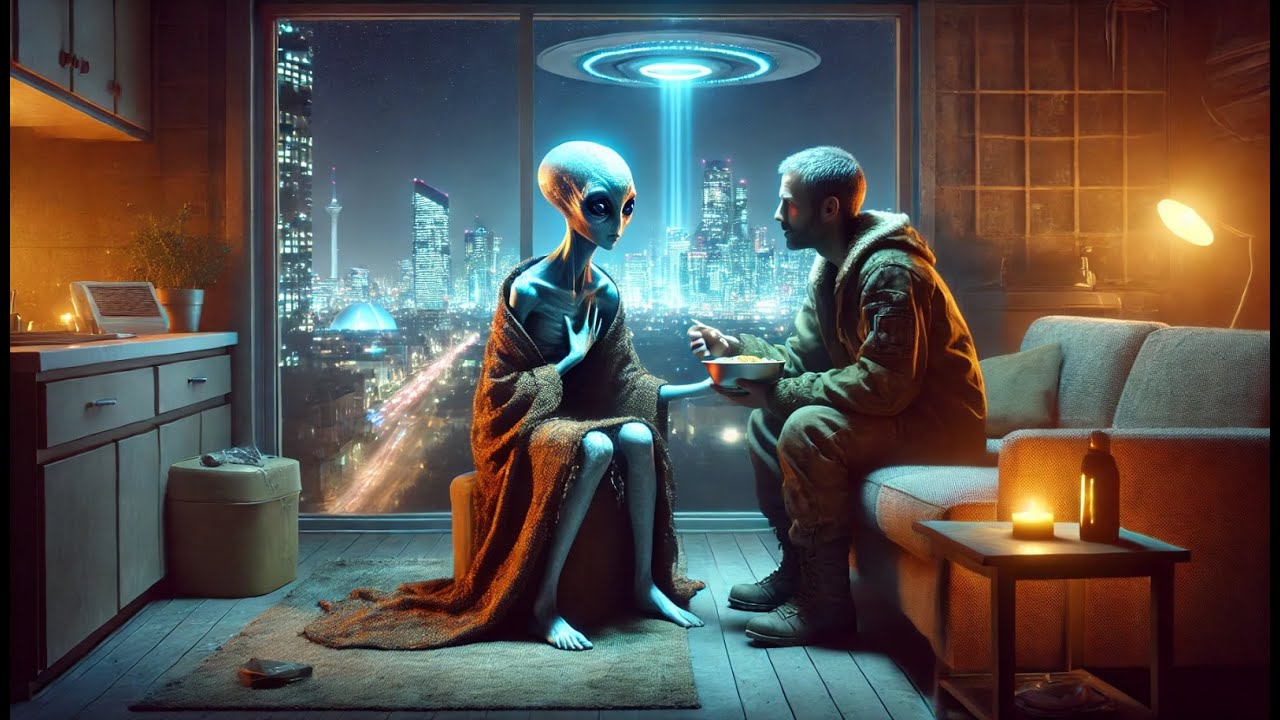 Alien Woman Crying in Hunger on the Street Was Begging for Help—I Took ...