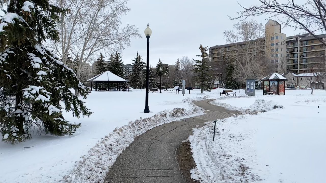 Walking in Regina: April 14, 2021, Short and Slippery - YouTube