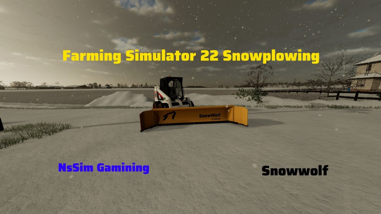 Farming Simulator 22 Snowplowing Time lapse - YouTube