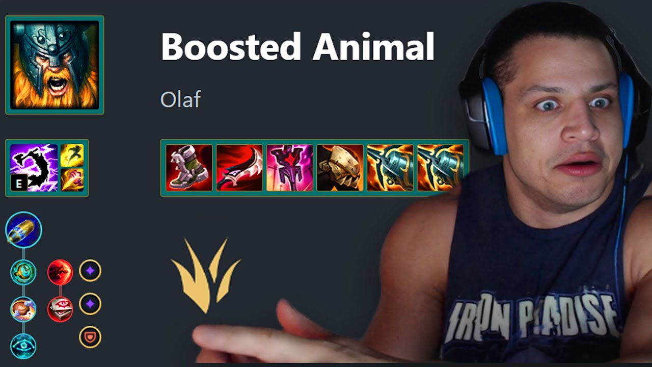 BOOSTED ANIMAL OLAF | TYLER1 ULTIMATE BRAVERY - YouTube