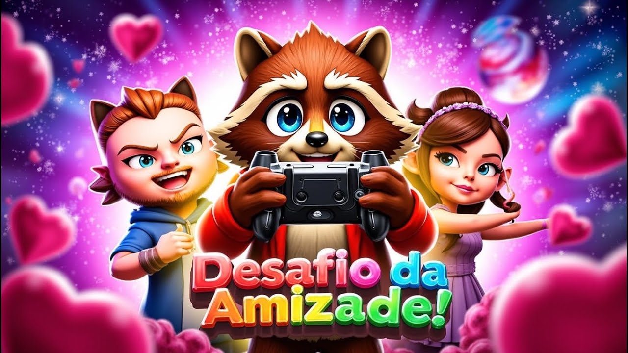 Tito, o Guaxinim Gamer 🦝 | Desafio da Amizade no Mundo Mágico! - YouTube