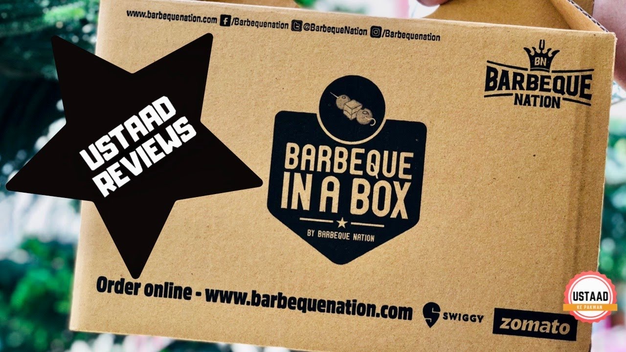 Ustaad Reviews What's Inside BBQ In A Box - Barbeque Nation!!! - YouTube