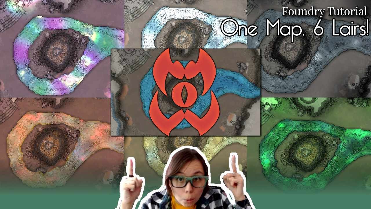 Use Lighting to Change Your Foundry VTT Map | FREE DRAGON LAIR MAP ...