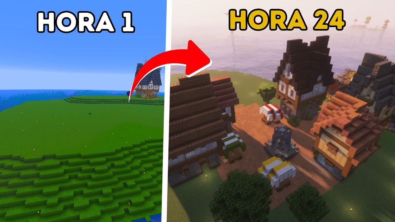 Construi a VILA MAIS BONITA do MINECRAFT | lixo ao luxo ep.8 - YouTube